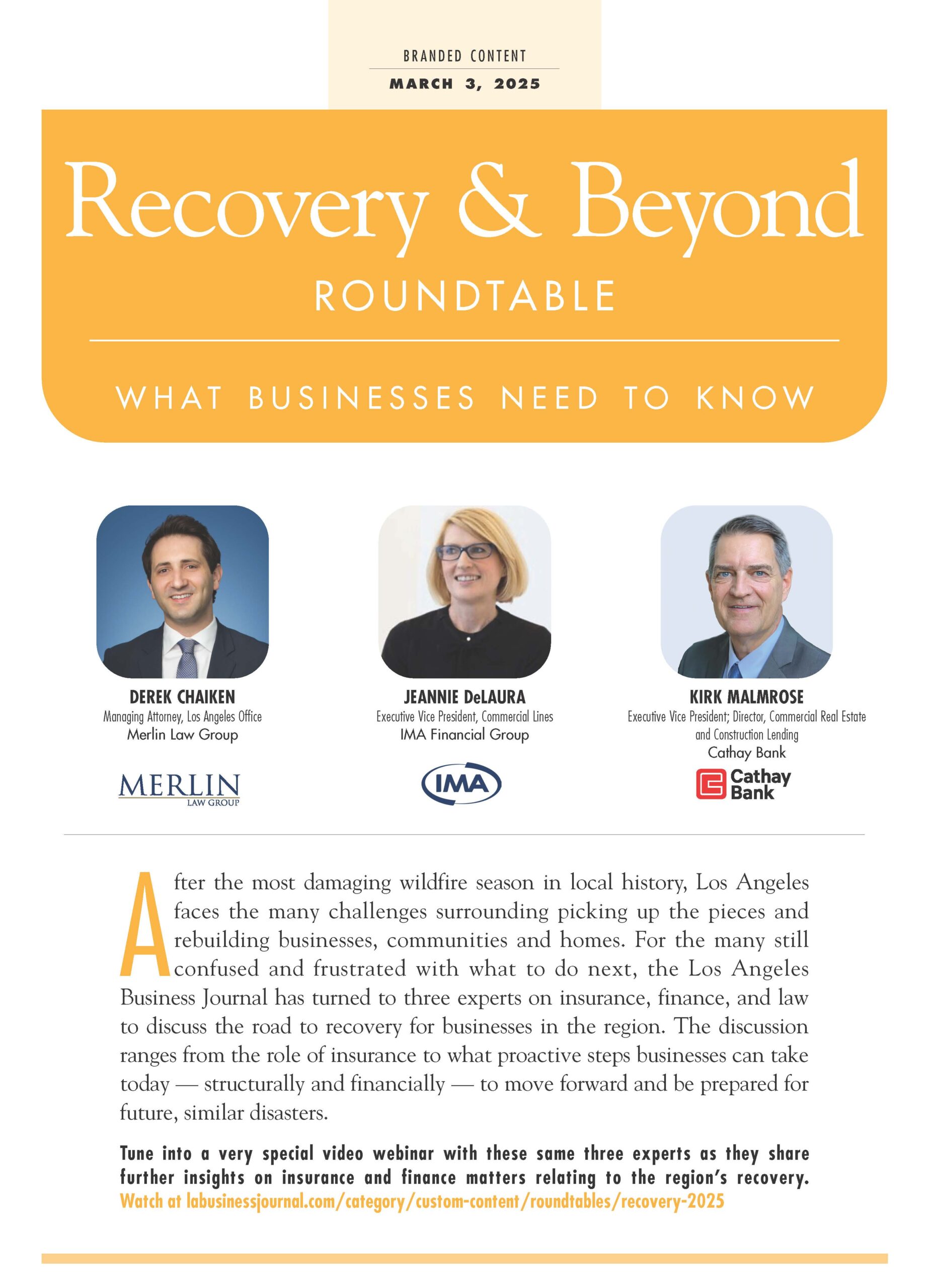 Recovery & Beyond: What Businesses Need to Know - Los Angeles Business ...