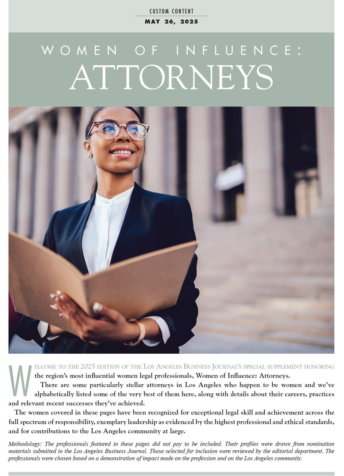 Women Of Influence Attorneys 2025 Archives Los Angeles Business Journal