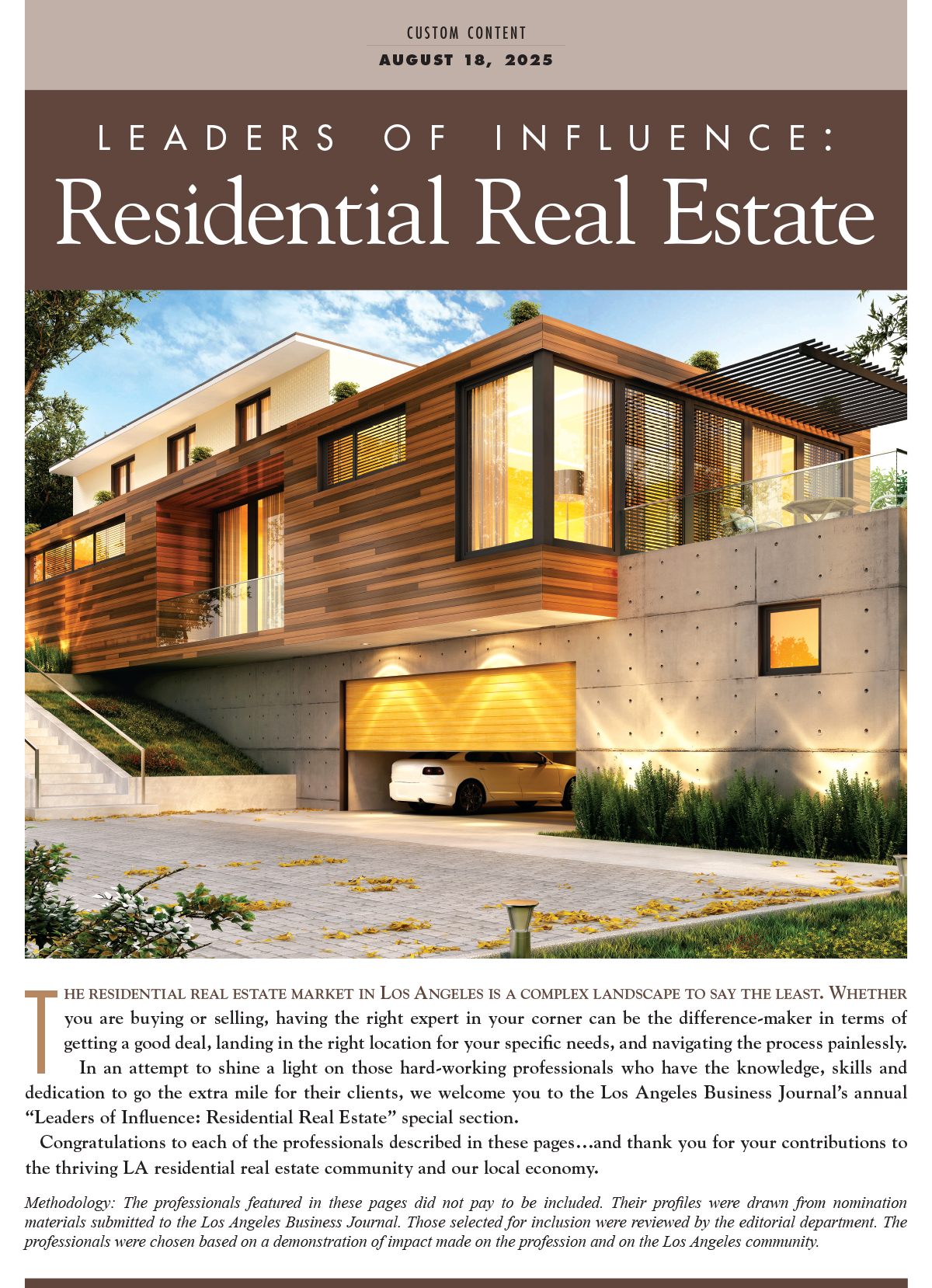 Leaders of Influence: Residential Real Estate 2025 Archives - Los ...
